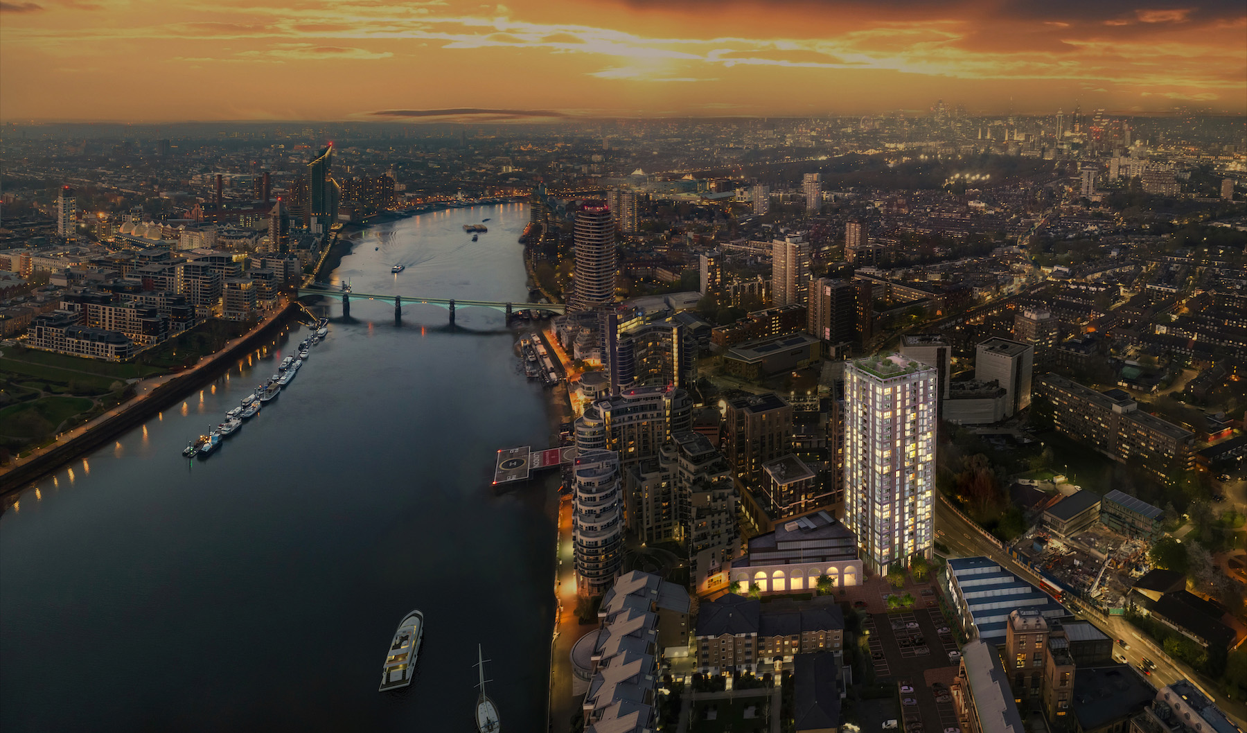 Construction begins on The HiLight, a £140M Battersea waterfront tower ...